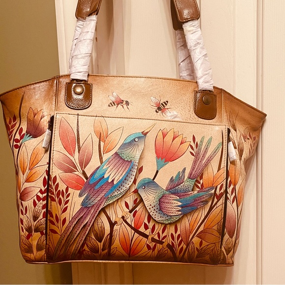 Anuschka | Bags | Nwt Anuschka Sienna Sunset Leather Braided ...